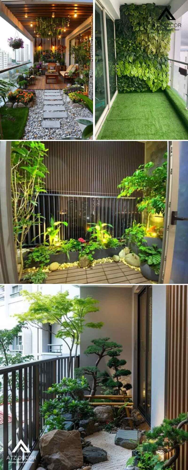 30+ mẫu tiểu cảnh ban công đẹp, ấn tượng, trang trí hiện đại